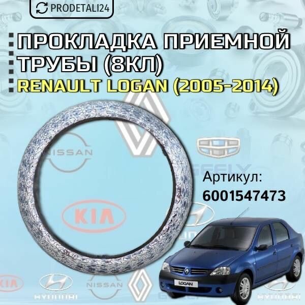Прокладка приемной трубы (8кл) Renault Logan 2005-2014г Арт: 6001547473
