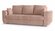Диван Стемфорд Лайт Vivaldi 27 FM 230x94x80 см, розовый Велюр, еврокнижка Фиеста