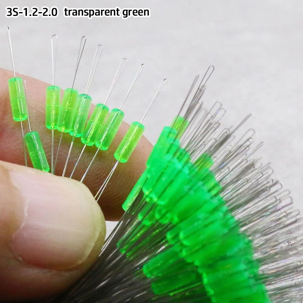 Силиконовые ограничители для лески Gootrades, 100 шт, 5 размеров Зеленый, 3S-1.2-2.0-green