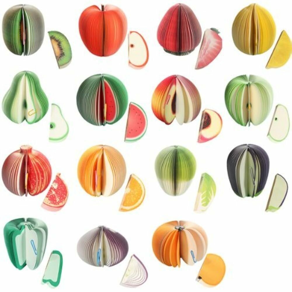 2 шт/лот. Блокнот для заметок Фрукты - Перец зеленый (Fruit Notes)