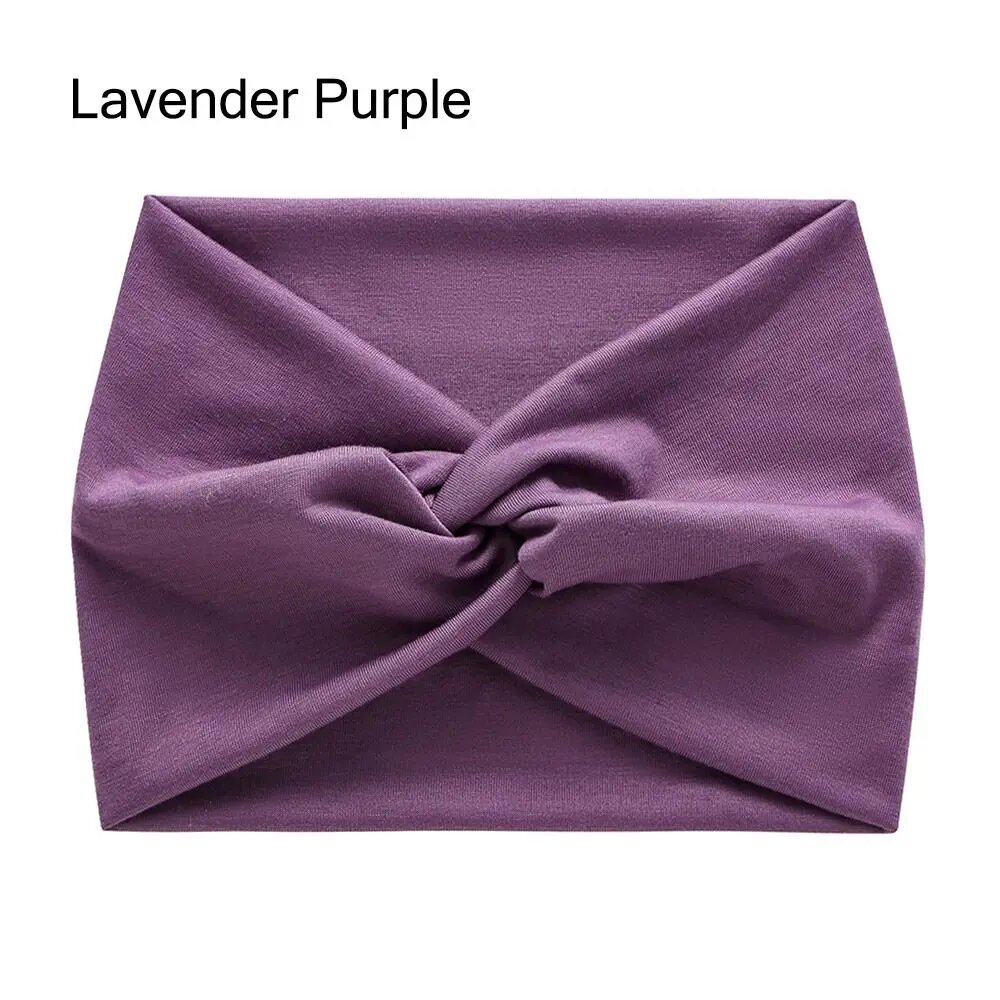 Твист-повязка на голову фиолетовая Lavender Purple