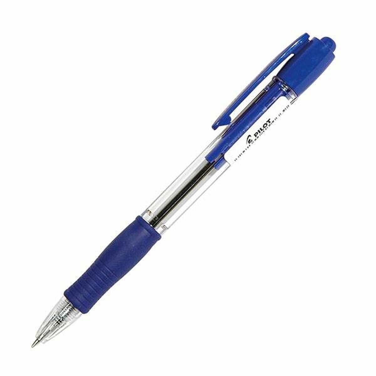 Ручка шариковая автоматическая Pilot Super Grip (0.32мм, синяя, масляная основа, корпус синий) (BPGP-10R-F-L), 144шт.