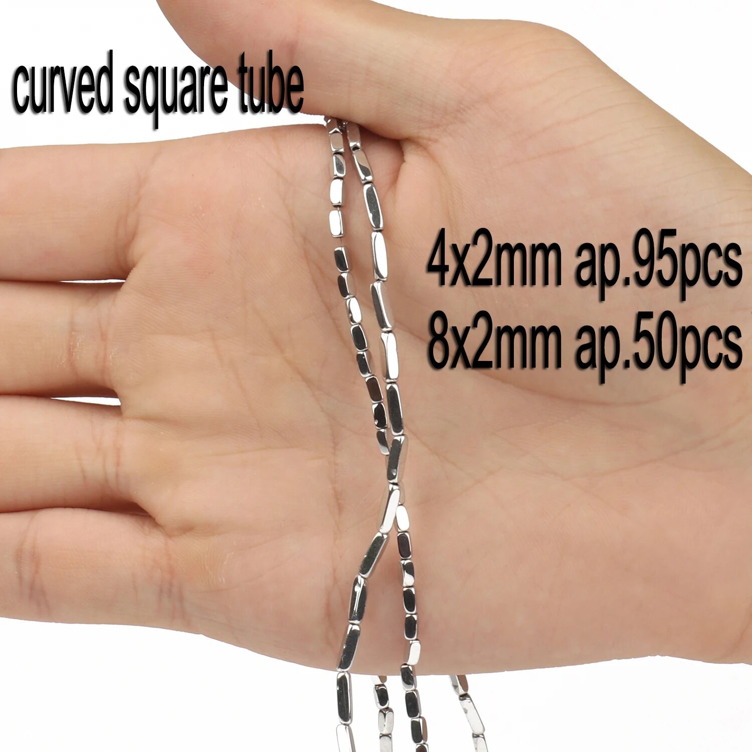 Белые золотые бусины из гематита nociuciu