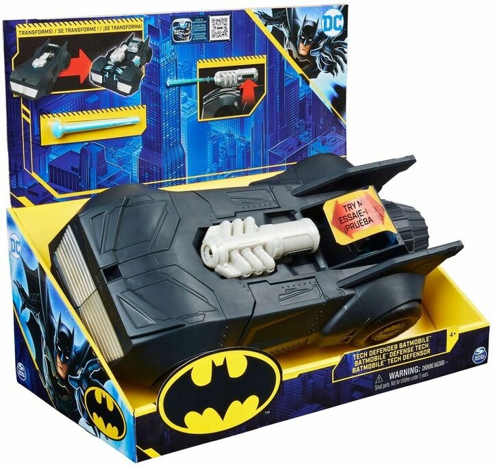 Фигурки Spin Master DC Comics - Автомобиль-трансформер Бэтмена с пусковой установкой - Спин Мастер 20134611