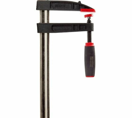 Струбцина WOODWORK из ковкого чугуна, F-образная, 400x120 мм, усилие прижима до 470 кг