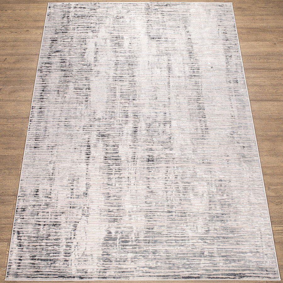 Ковер, Прямой, Серый, Белый, Темно-серый, Современный, на пол, в гостиную, спальню, в ассортименте (100 см. на 200 см.)