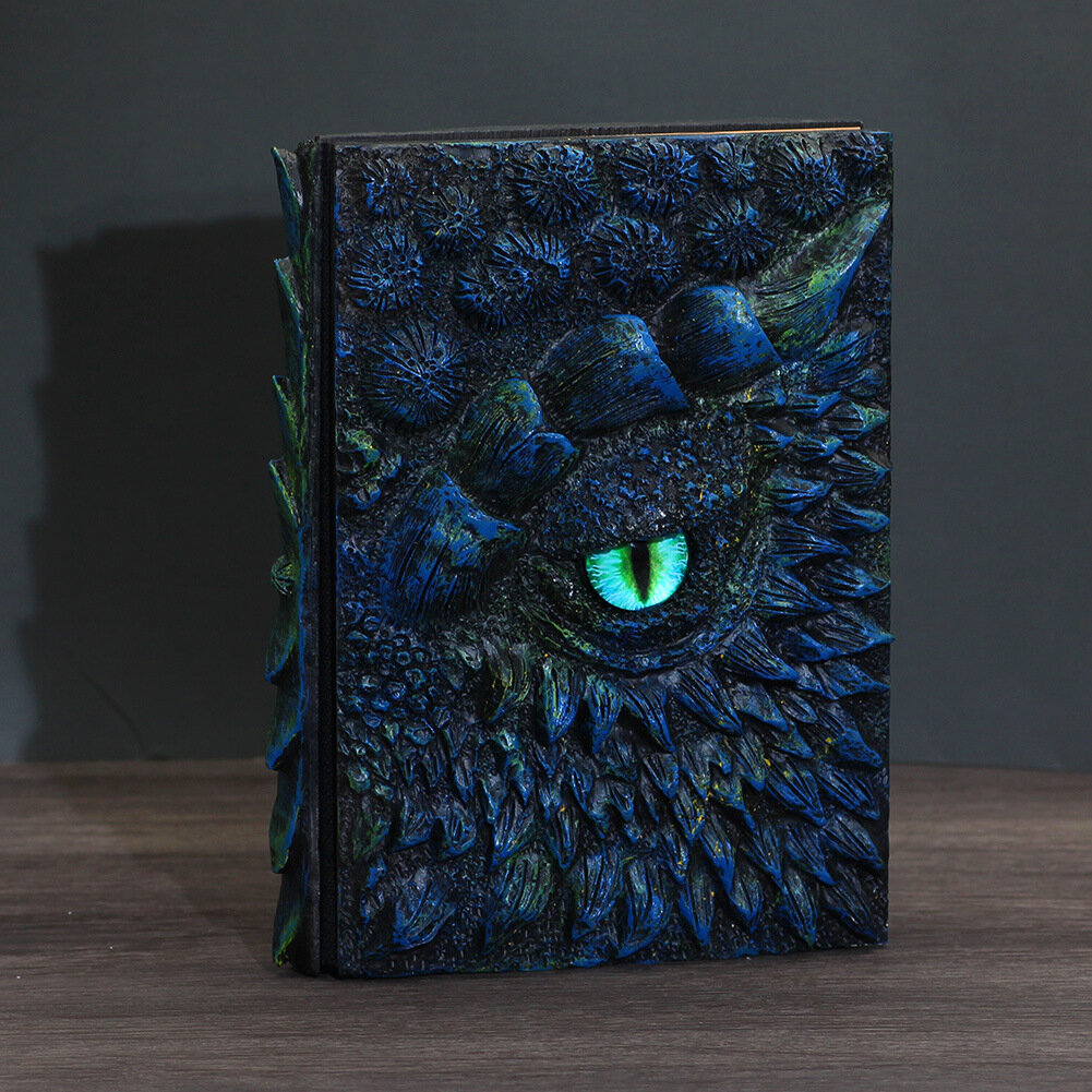 Книга Nordic new dragon, смола, А5, 120 стр, синяя обложка