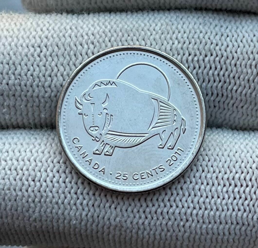 Канада 25 центов 2011 года Парки Канады UNC