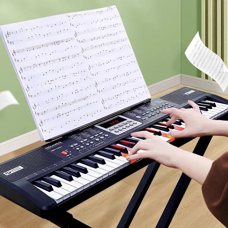 61 Клавиш: Многозадачное Цифровое Пианино для Начинающих