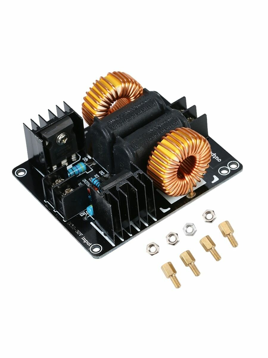 Низковольтный модуль индукционного нагрева ZVS мощностью 1000 Вт с катушкой, решение для индукционного нагрева высокой мощности для различных применений