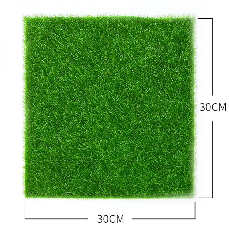 Искусственный газон 30x30 см, зеленый