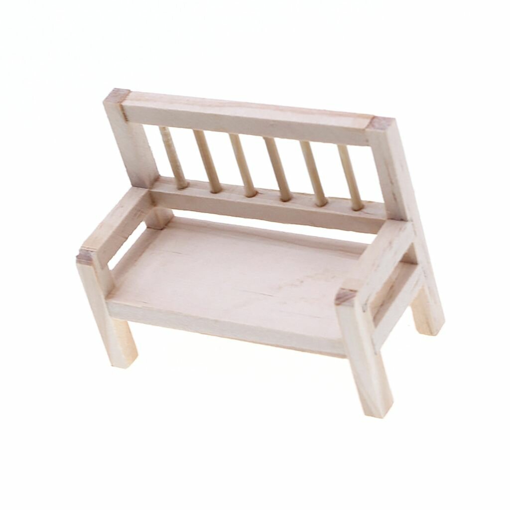 Аксессуары для кукол,1/12 миниатюрная скамейка для кукольного домика