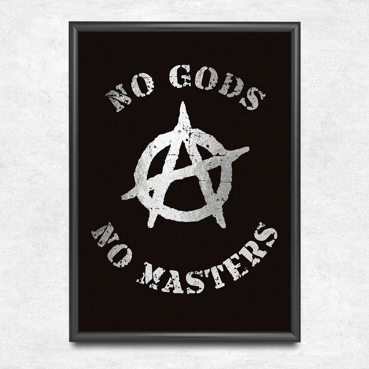 Постер Punk rock. Анархия. Плакат Панк рок