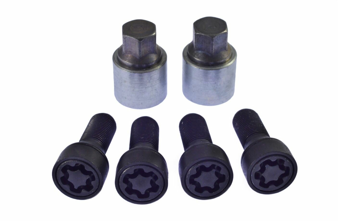 Секретные болты Farad Starlock/Sicustar BVN1528/2 (конус, M15x1,25, чёрные, два ключа)