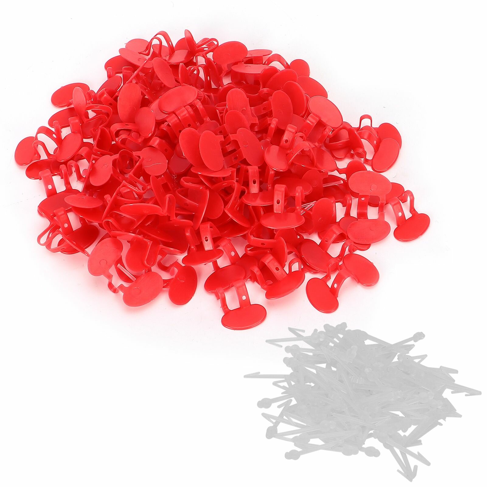 100 шт. Куриные очки против клевания кур с глазными эмболами для маленьких кур (двойной луч)