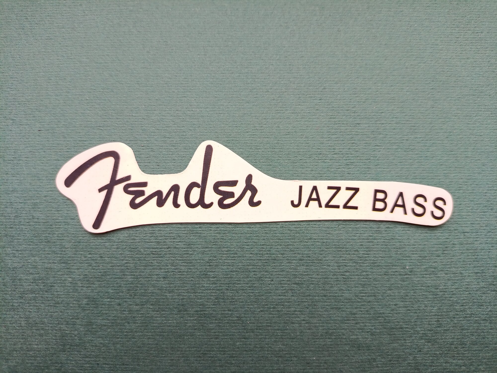 Деколь (водный перевод) на голову грифа электрогитары Fender Jazz Bass.