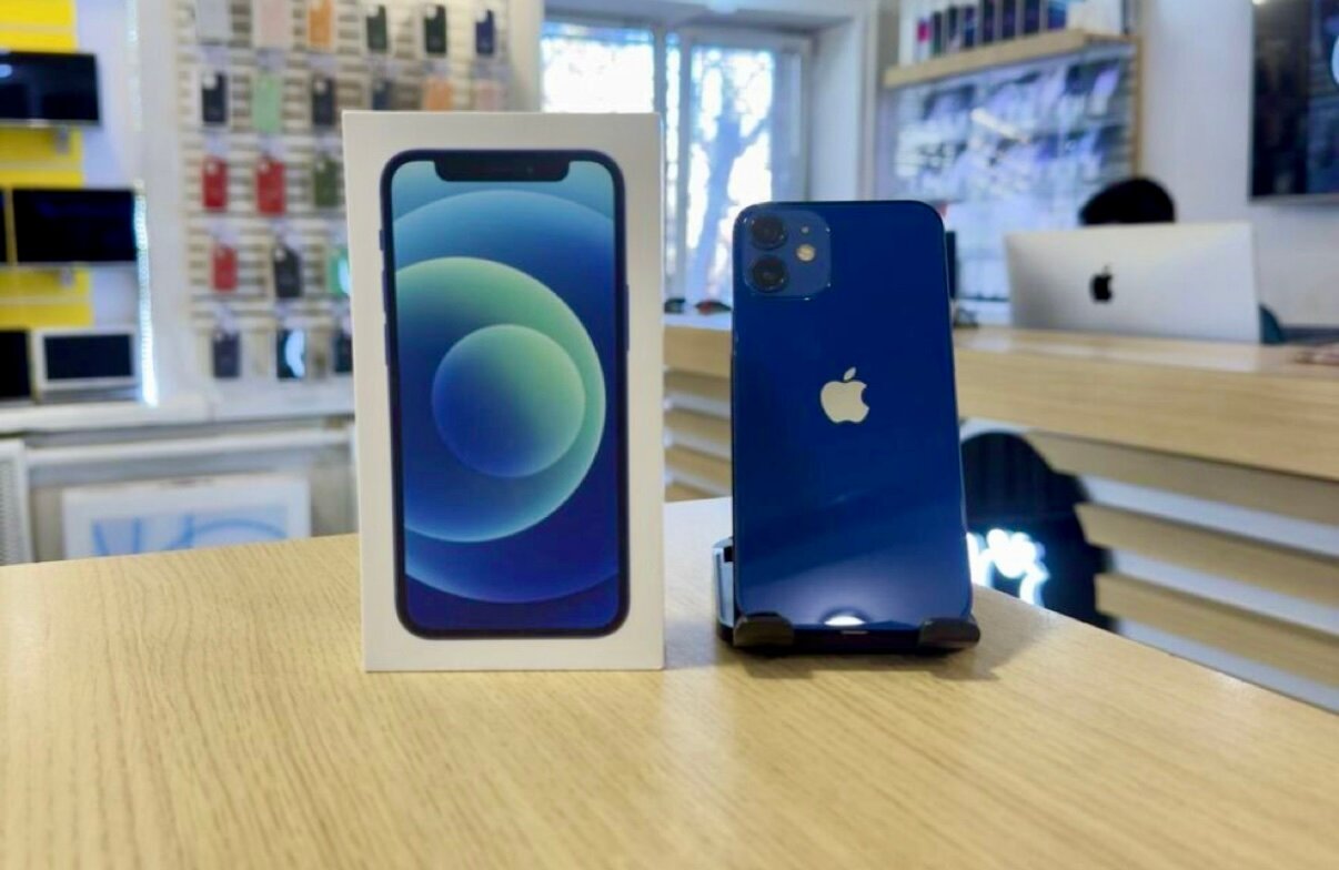 Смартфон Apple iPhone 12 mini 64 ГБ RU, nano SIM+eSIM, синий