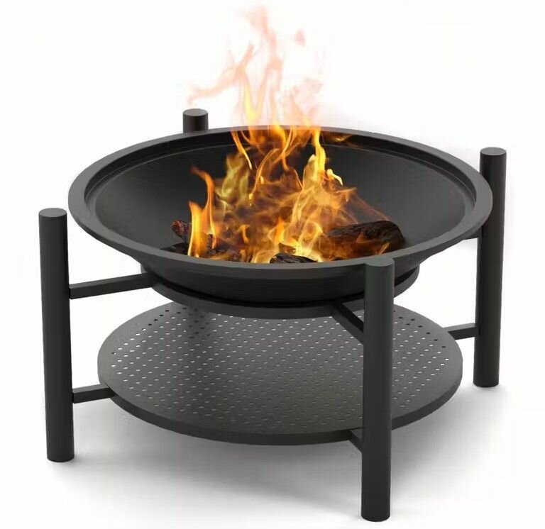 Чугунная Костровая чаша Fantastic 700 Люкс (чаша+ подставка люкс + крышка)