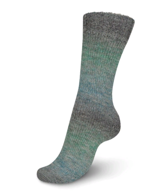 Merino Yak Color /Мерино Як Колор/ пряжа Regia Premium, 4 нитки, MEZ, 9801640 (08511, jade gray color (нефритово-серый), зеленый/серый)