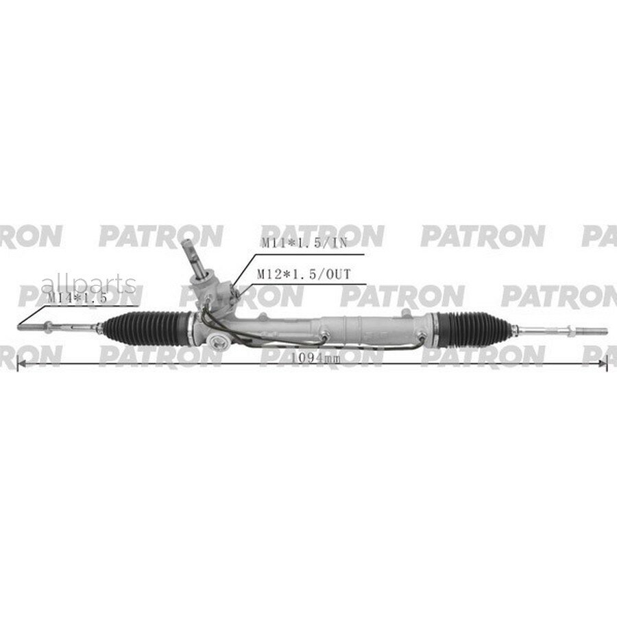 PATRON PSG3080 Рейка рулев. PEUGOET PARTNER 1.6L 2008-2018