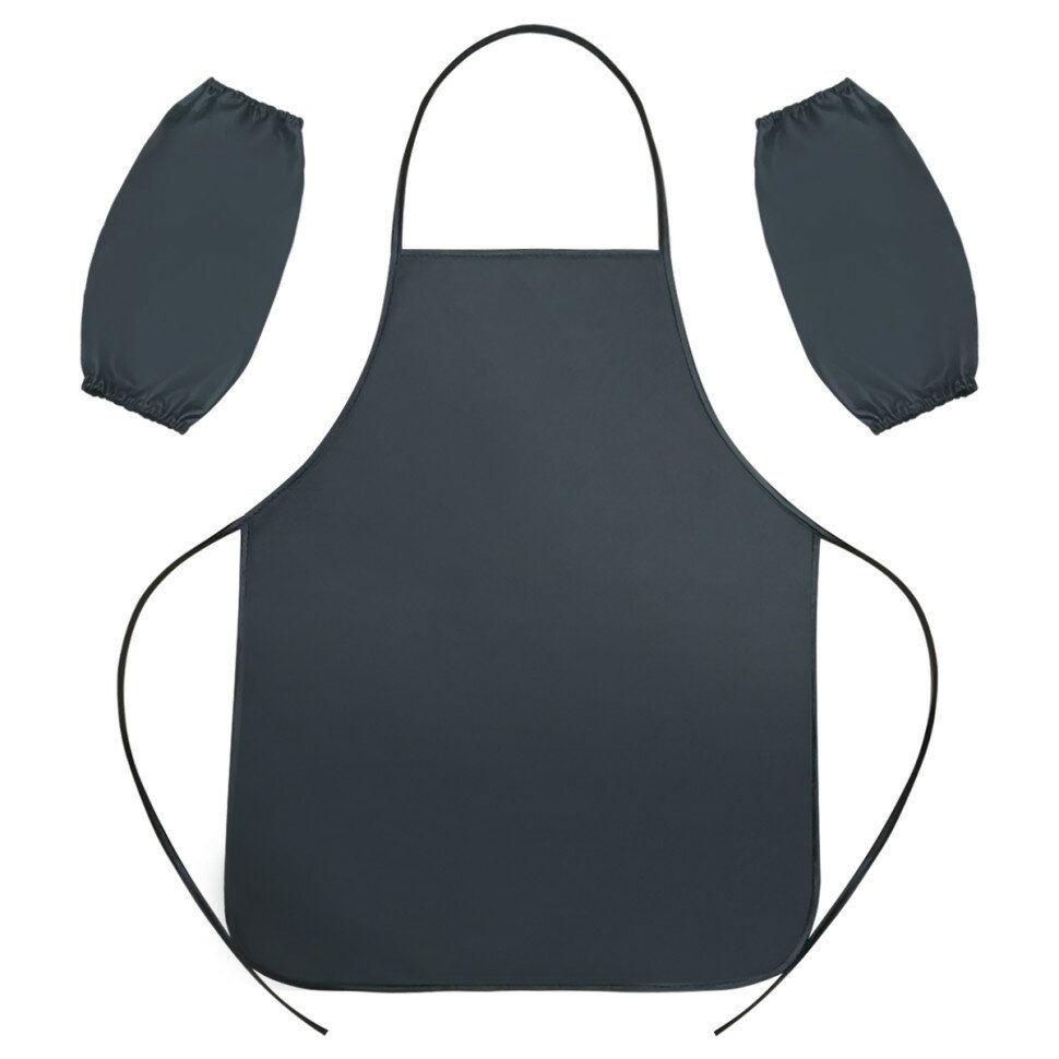 Фартук с нарукавниками, 50*40см, черный, 377218