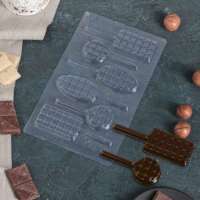 !09 Набор 3 штуки - Форма для шоколада и конфет «Шоколад фигурный», 22×13 .