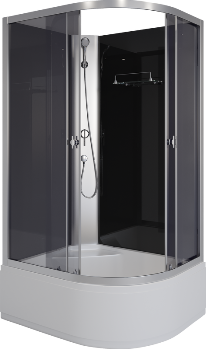 Душевая кабина Niagara Eco E110/80/40L/TN/BK 110х80 см, без крыши