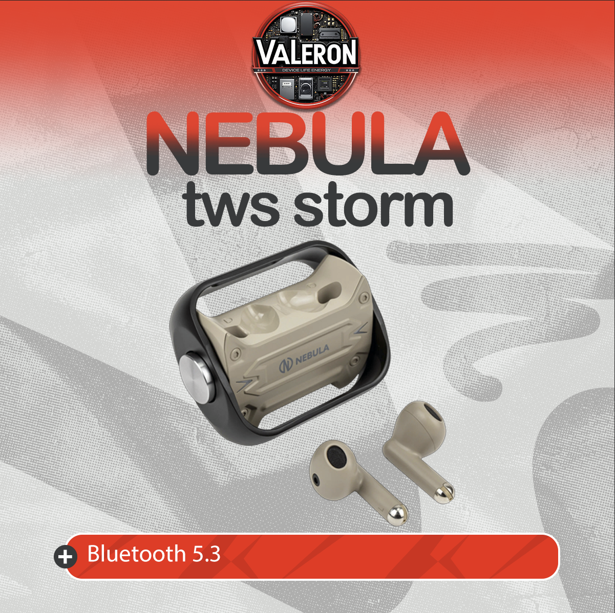 Беспроводные игровые наушники TWS NEBULA STORM бежевый (NG-TWS11)