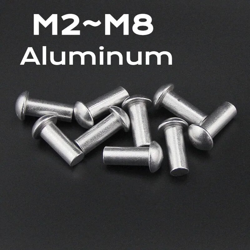 Алюминиевые заклепки GB867 M2 M2.5 M3 M4 M5 M6 M8 M5-20pcs, 16mm