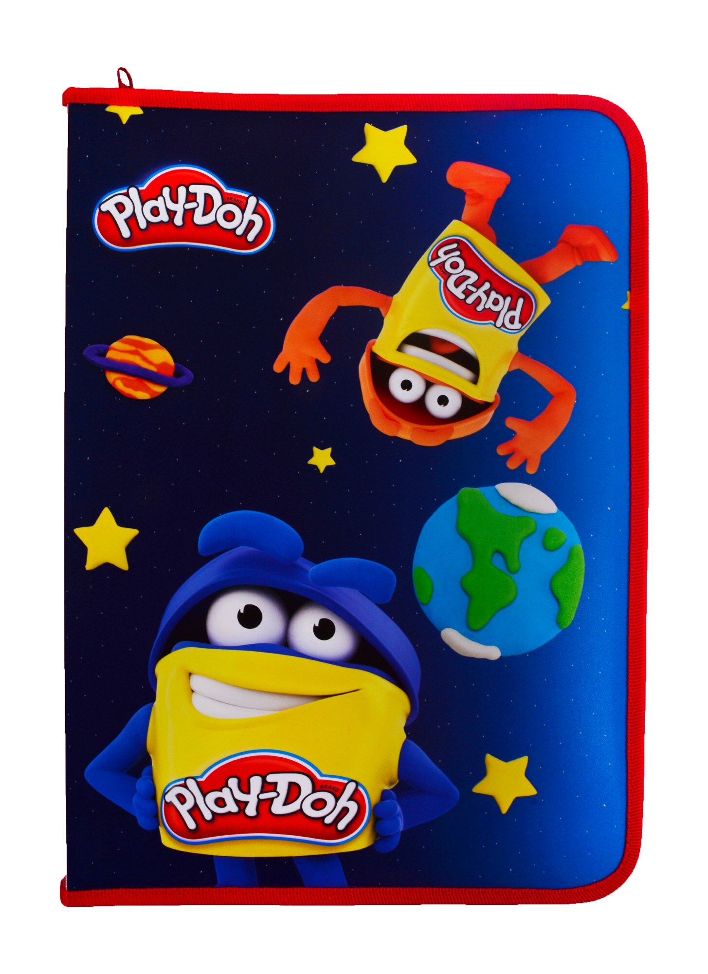 Папка для тетрадей A4 "Play Doh" пластик, молния с трех сторон, 33*23,5*3