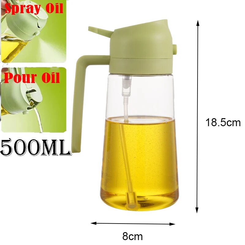Распылитель масла 2-в-1, 500мл, зеленый