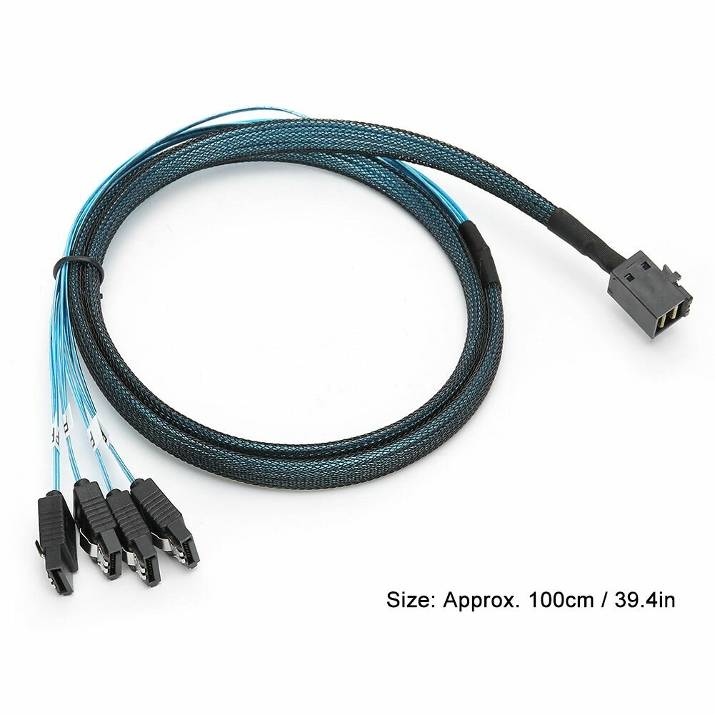 Кабель Mini SAS 8643 - 4xSATA, 1м