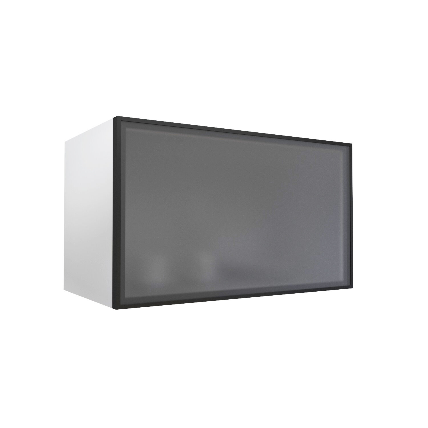 Фасад из алюминиевого профиля со стеклом Aluminum Glass 59,7х38,1х2 см, черный анод/графит сатинат