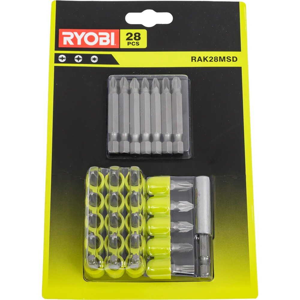 Набор бит RAK28MSD Ryobi 5132003305 набор из двадцати восьми магнитных бит