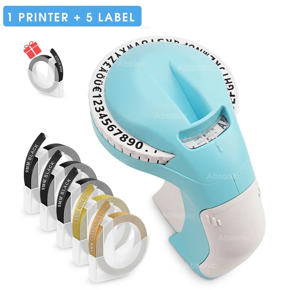 Ручной принтер этикеток Dymo B90 9 мм Printer Set 12