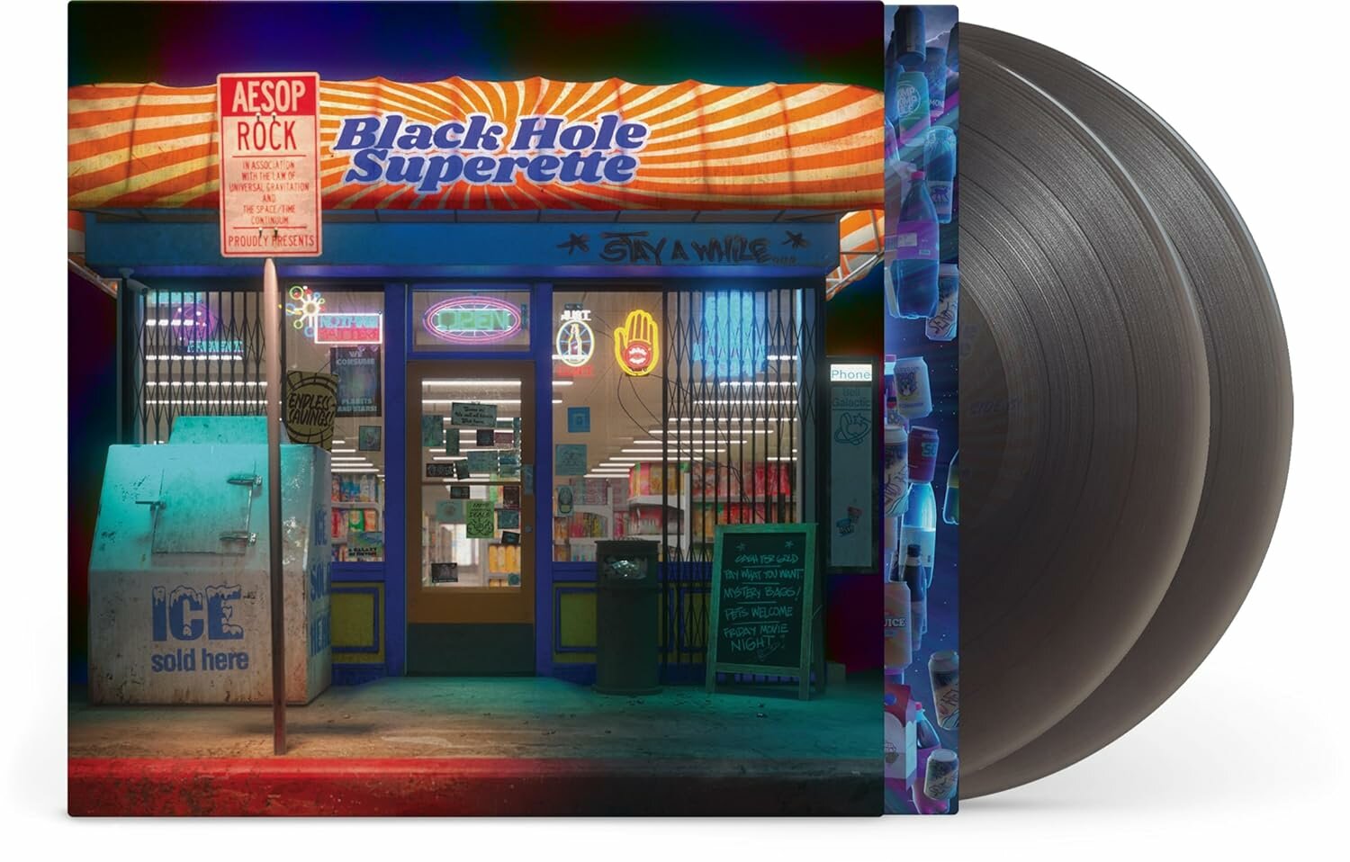 Aesop Rock - Black Hole Superette (coloured) (2LP) 2025, Rhymesayers, Black Ice, Gatefold, Limited Edition, Фирменная виниловая пластинка