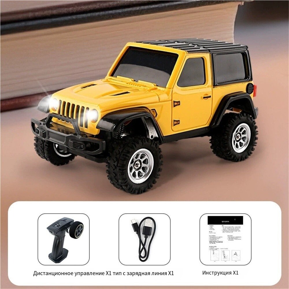 Полномасштабный 1/36 радиоуправляемый автомобиль 4WD 3601 мини-гусеничный багги с дистанционным управлением, электрический 2,4G с демпфированием подвески и освещением, игрушечная модель