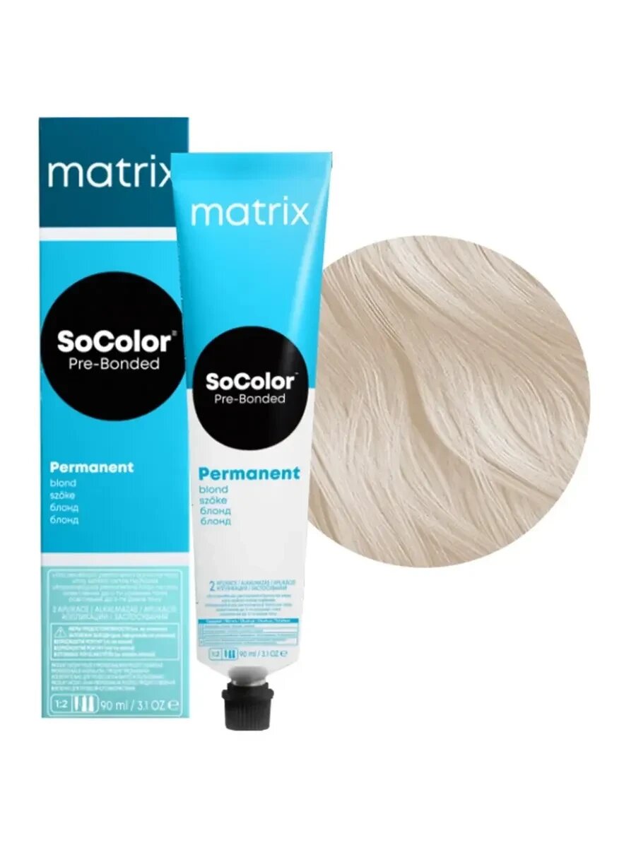 Краска для волос Matrix Coloring Hair SoColor Pre-Bonded, Перманентная краска для волос с бондером, UL-P (UL-9)