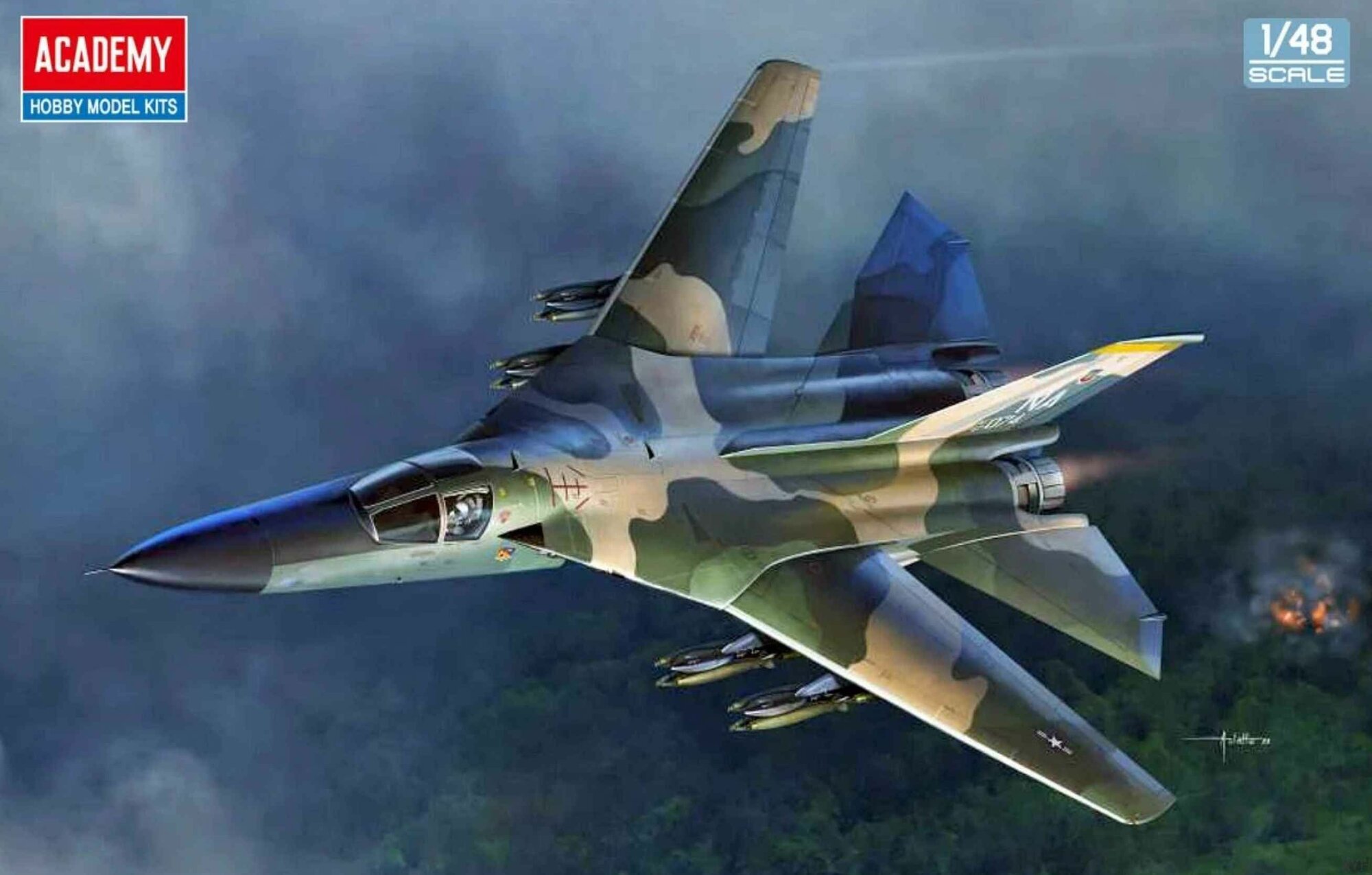 Academy AC12360 1/48 F-111A Aardvark Vietnam Модель сборки самолёта