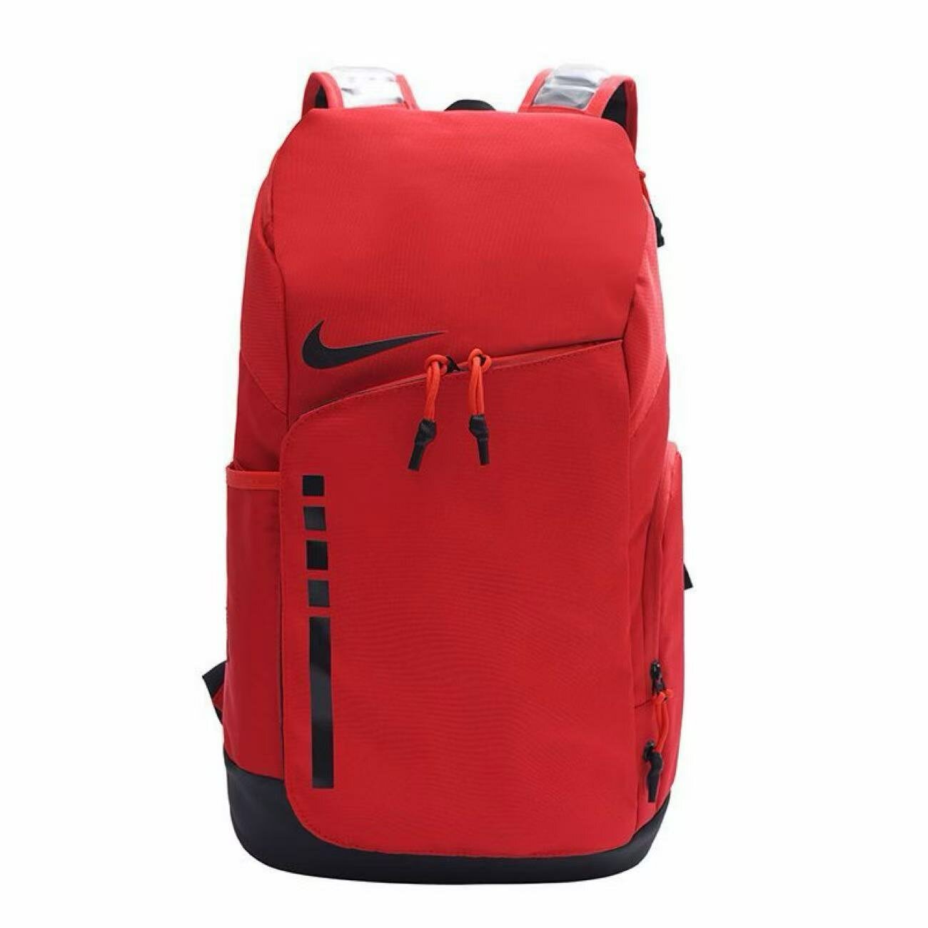 Рюкзак Nike Elite с удобной системой открывания и закрывания, красная с черной маркировкой