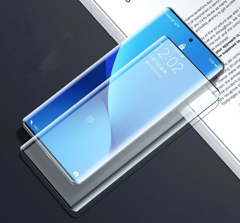3D/5D защитное изогнутое стекло MyPads 5D Forti Glass для Xiaomi 12 / Xiaomi 12X с олеофобным покрытием черное