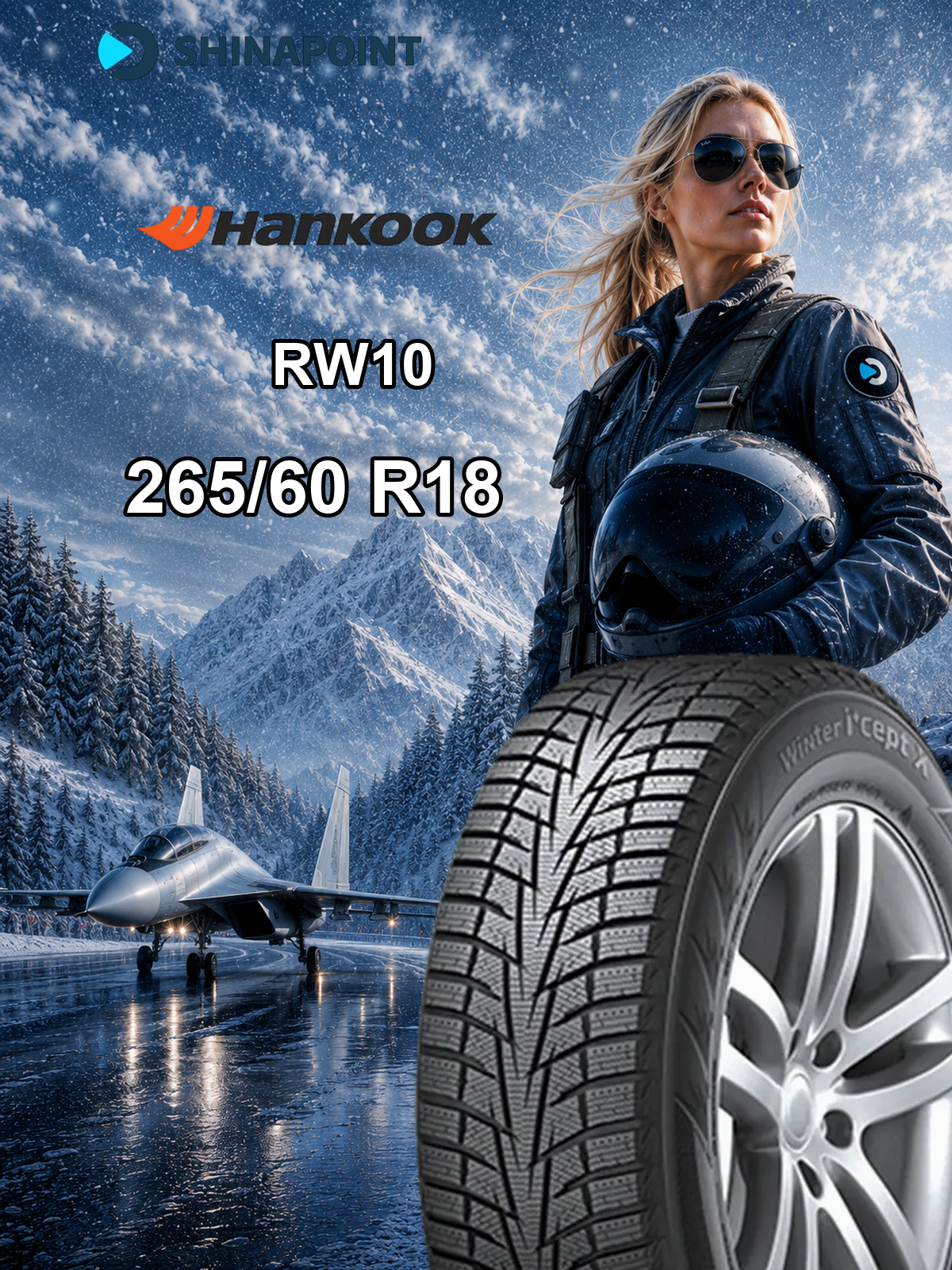 Шины зимние R18 265 60 110 T автомобильная зимняя резина Hankоok модель RW10