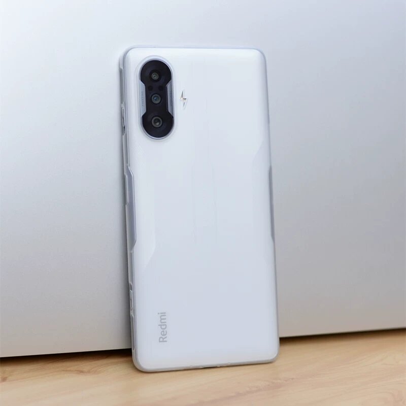 Ультра-тонкий чехол Redmi K40 Gaming - Прозрачный белый, узкий и легкий