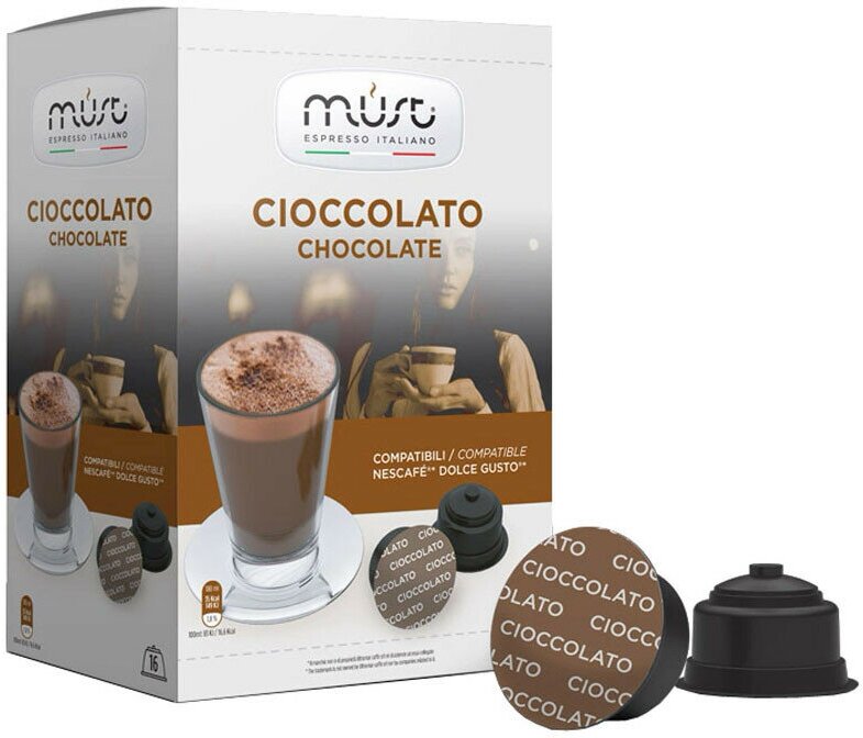 Кофе в капсулах MUST Dolce Gusto Cioccolato (Горячий шоколад) 16шт