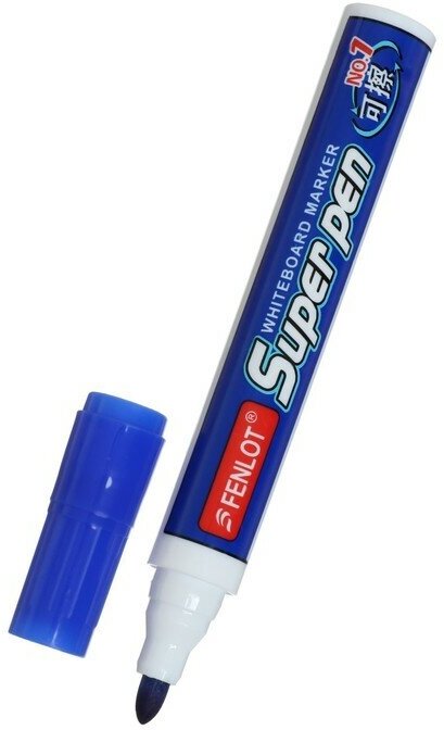 Маркер для магнитно-маркерной доски, круг, 2,8 мм, синий