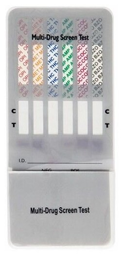 Мультипанель ( Multi) Наркоскрин для выявления наркотических веществ в моче , 6 видов.