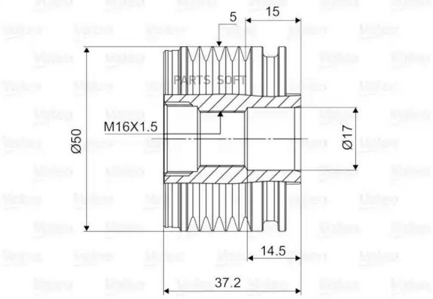 Обгонный шкив генератора Valeo арт. 588025