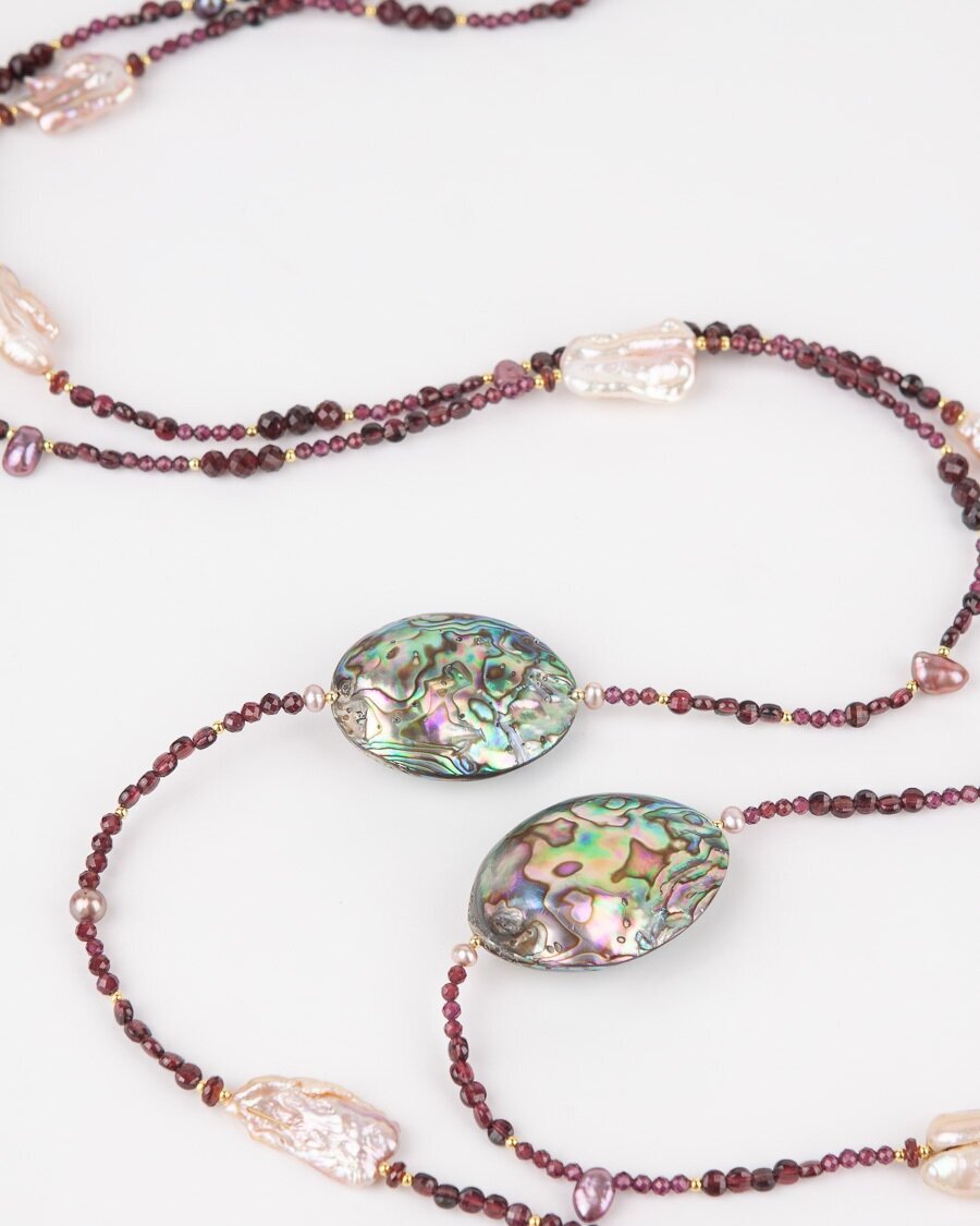 Бусы, гелиотис, жемчуг культивированный