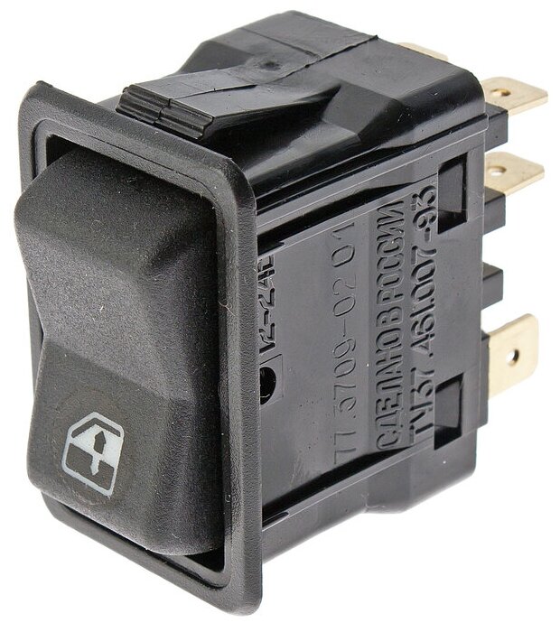 Переключатель клавиша ВАЗ, ГАЗ стеклоподъемника автоарматура 77.3709-02.01