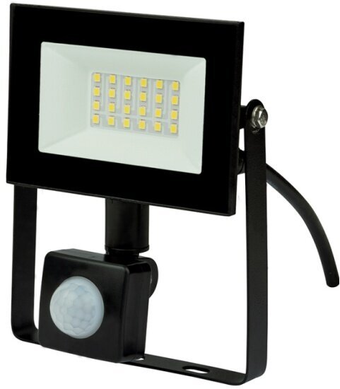 Прожектор Uniel ULF-F62-30W/6500K SENSOR IP54 200-240В с датчиком движения и освещенности. Корпус черный. TM